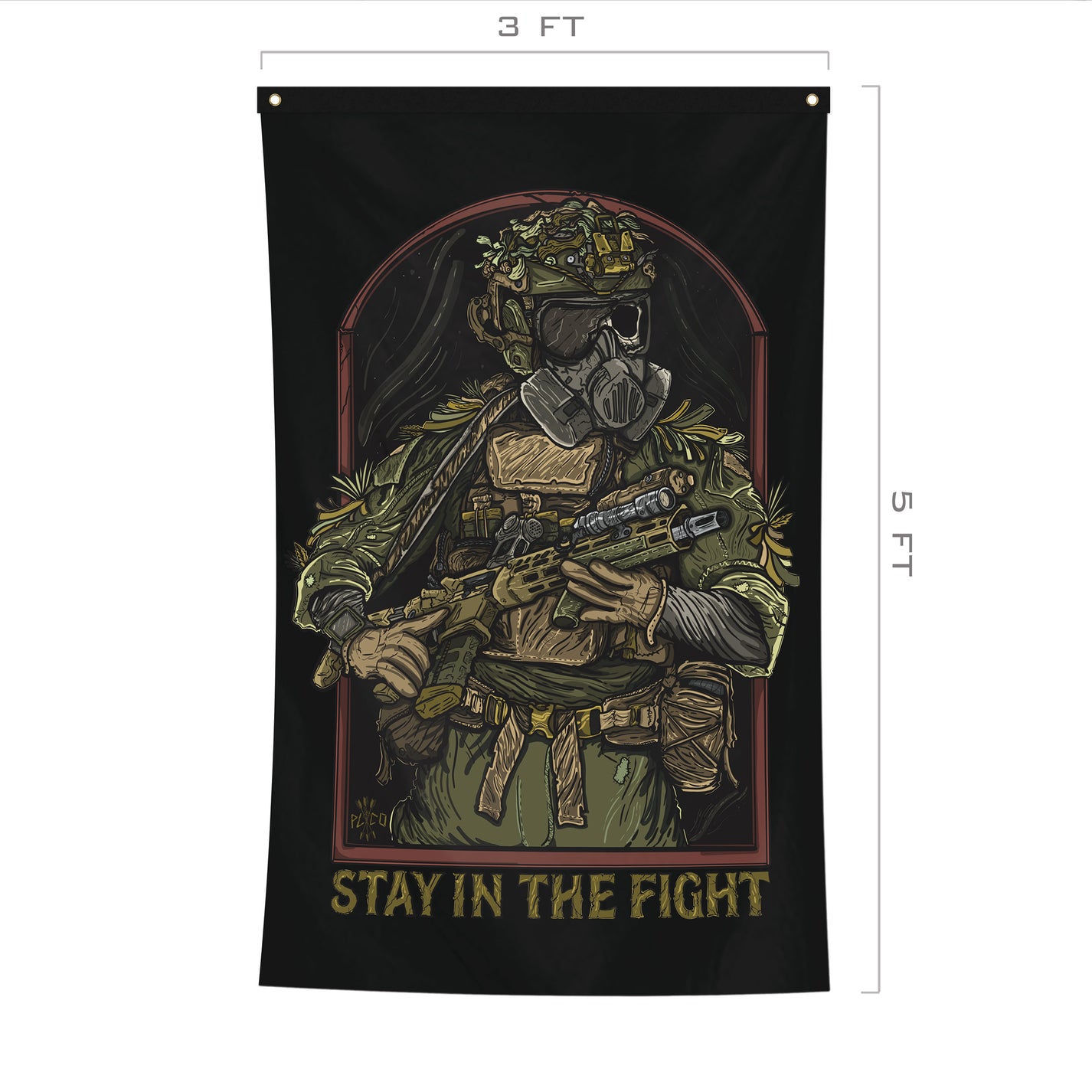 Stay In The Fight Flag – Phaselineco